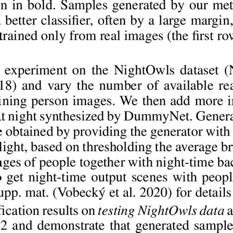 Night Time Person Detection On The Nightowls Dataset We Report The Download Scientific Diagram