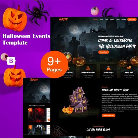 Twicky Halloween Events And Party Website Html Template