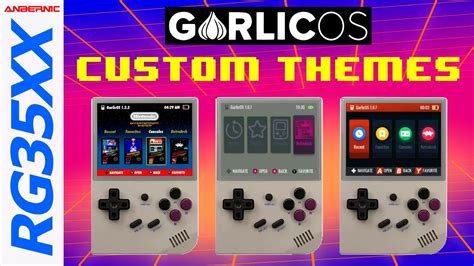 Anbernic RG35XX GarlicOS Custom Themes Setup Guide YouTube