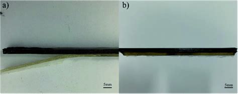 The Photographs Of A Independently Cfrp Epdm And B Co Curing Cfrp Epdm Download Scientific