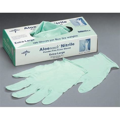Glove Nitrile Aloe Medium 100 Box Scimart