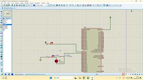 stm32单片机开关控制led灯（中断方式）（proteus电路图）