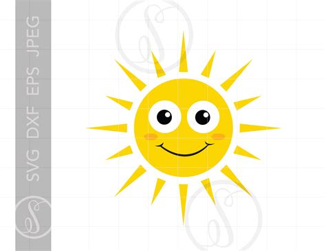 Smiling Sun Svg
