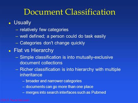©2012 Paula Matuszek Csc 9010 Text Mining Applications Document Based