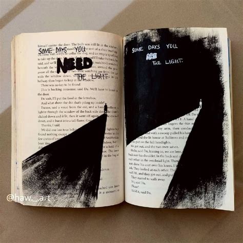 Some Days You Need The Light Book Page Art Inspired By Mehmed Tahir