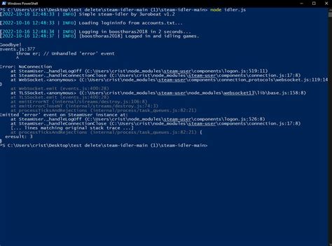 No Connection · Issue 2 · 3urobeatsteam Idler · Github