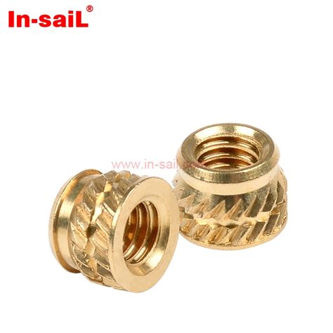 M3 M5 M6 M8 Blind Hole Brass Knurled Heat Set Insert Fastener Screw