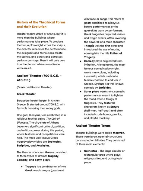 Arts Q4 Western Classical Plays And Operas Pdf Theatre Sophocles