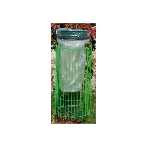 Support sac poubelle avec entourage métal corbeille extérieure avec