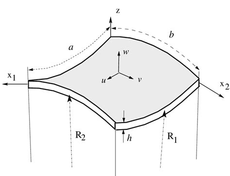 Geometry And Coordinate Systems For The Selected Shells Download Scientific Diagram
