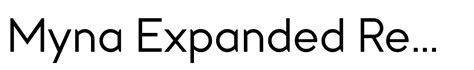Myna Expanded Regular Fuente Webfont And Desktop Myfonts