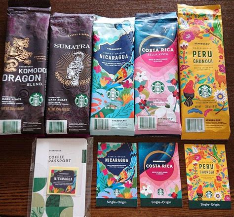 スターバックス コーヒー豆 空袋 5袋＆コーヒーパスポート メルカリ