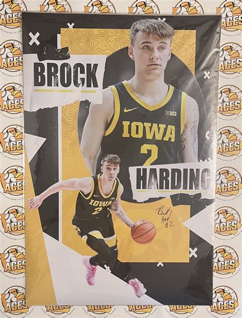 Brock Harding 24 X 36 — Aces Sports Memorabilia And Framing