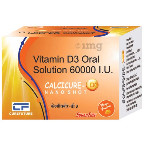 Calcicure D3 Nano Shot Sugar Free Mango Buy Bottle Of 50 Ml Oral