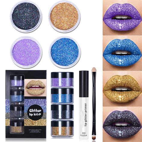 Blue Lips Makeup