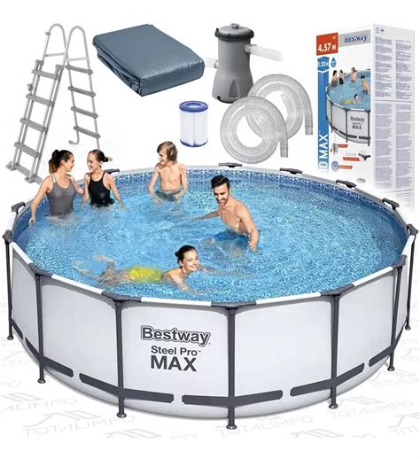 Bestway 56438 Prefabrik Büyük Aile Havuzu Filtreli Merdivenli Set