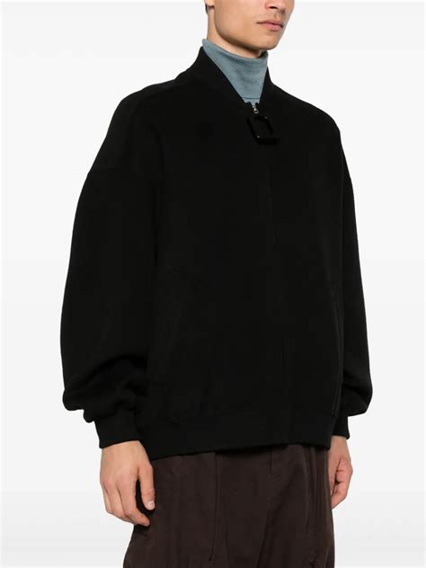 Jw Anderson Wool Bomber Jacket Black Farfetch