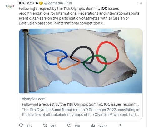 Ioc 러·벨라루스 선수 올림픽 참가 허용 권고 Knewsla
