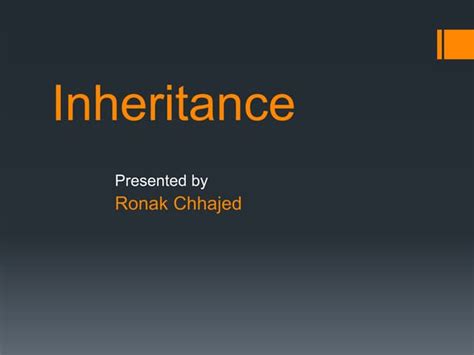 Inheritance In Oops Pptx