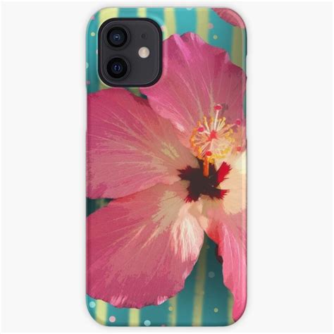 Tropical Summer Pink Hibiscus Flower Iphone Case For Sale By