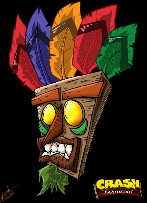 Crash Bandicoot Aku Aku By Supermanosbros On Deviantart
