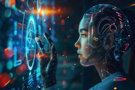 premium photo the synergy of humans and machines learning ar