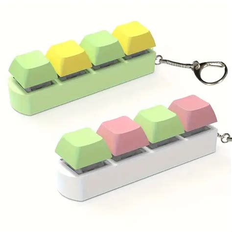 Stress Relief Fidget Keyboard Keychain Fun Executive Desk Temu