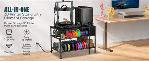 3d Printer Table With Filaments Storage 3d Printer Stand