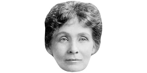 Emmeline Pankhurst Bw Big Head Celebrity Cutouts
