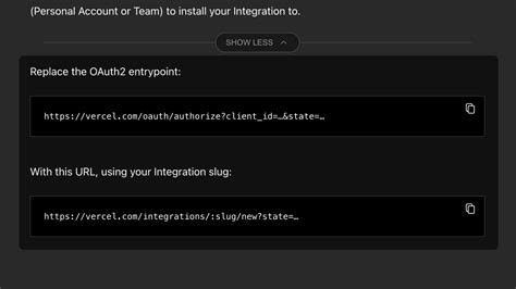 sunsetting the oauth2 integration entrypoint vercel