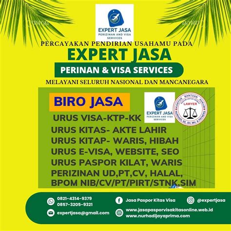 Nib Pirt Halal Npwp Paspor Visa Kitas Kilat Indonesia Jasa Lainnya Di Carousell