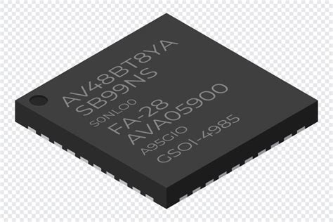 Microchip Computer Electronic Component Royalty Free Vector