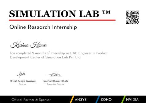 Krishna Kumar On Linkedin Ansys Internship Research Engineering