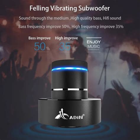 Bluetooth-Колонка Adin 26 Вт с вибрацией, беспроводной музыкальный ...