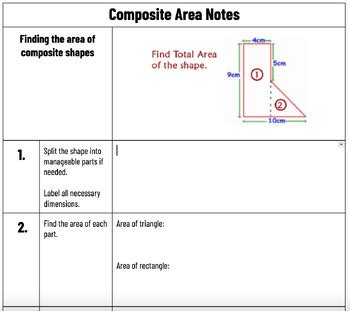 Composite Area Notes By Kendra Land TPT