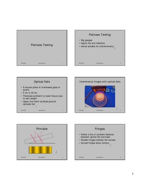 Flatness Testing Pdf Materials Science Glass Engineering And Science