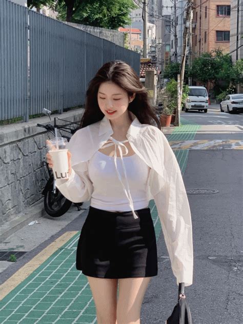 제이 볼레로 시스루 크롭 여름 셔츠 4color 에이블리