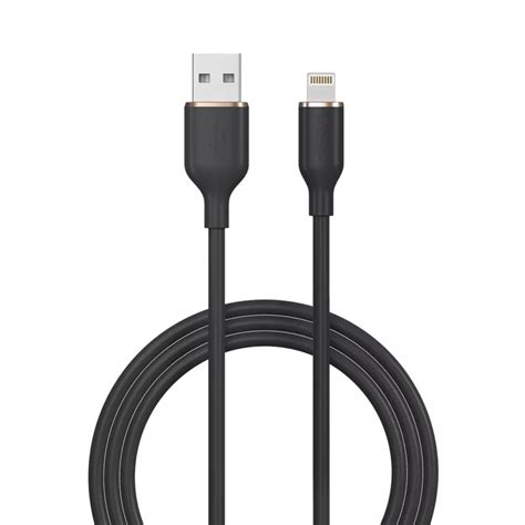 Cable Usb A A Lightning Silicone 24a 12m Jelly Series Black — Cover