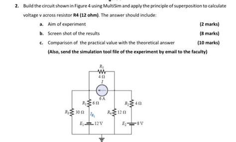 Solved 2 Build The Circuit Shown In Figure 4 Using MultiSim Chegg Com
