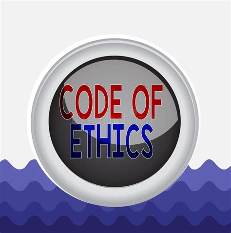 Escrita Manual Conceptual Mostrando Código De Ética a Apresentação De