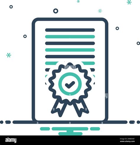 Icon For Accreditation Certificate Stock Vector Image And Art Alamy