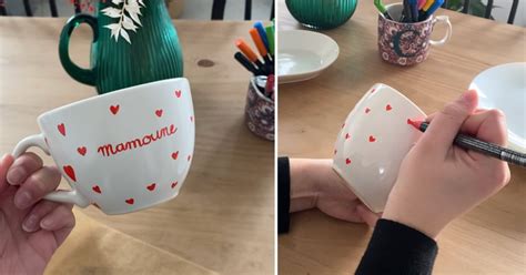 Comment Customiser Un Mug Avec Des Feutres Pour Porcelaine Marie Claire