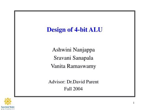 PPT Design Of Bit ALU PowerPoint Presentation Free Download ID