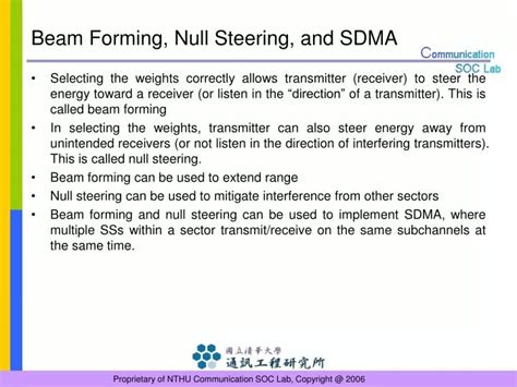 PPT Beam Forming Null Steering And SDMA PowerPoint Presentation