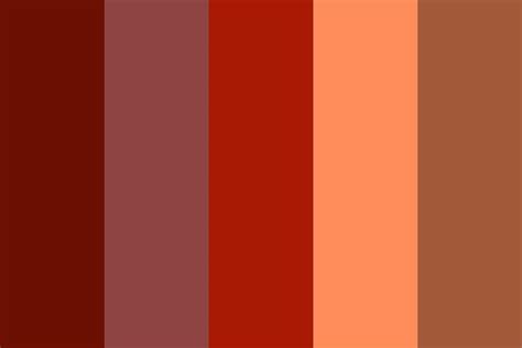 An Orange And Red Color Scheme With Different Shades