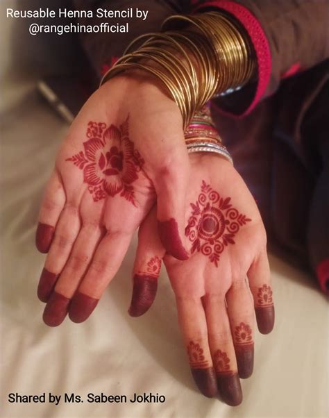 Reusable Henna Stencil Gt38 Rang E Hina