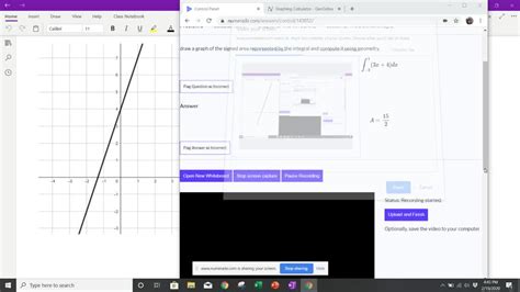 Solveddraw A Graph Of The Signed Area Represented By The Integral And