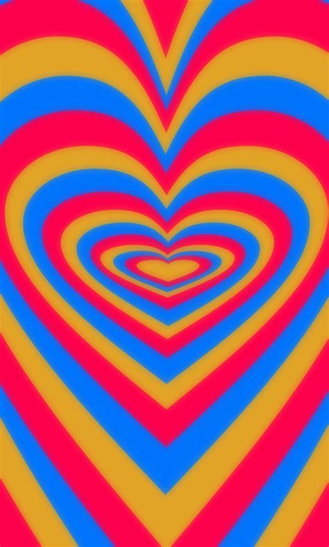 Pansexual Pride Heart Wallpaper