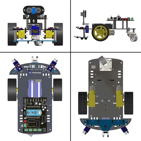 Sunrobotics Mindquad Diy 2wd Robotics Learning Kit Obstacle Avoiding