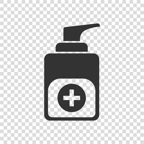 Icône De Désinfectant Pour Les Mains Dans Un Style Plat Illustration